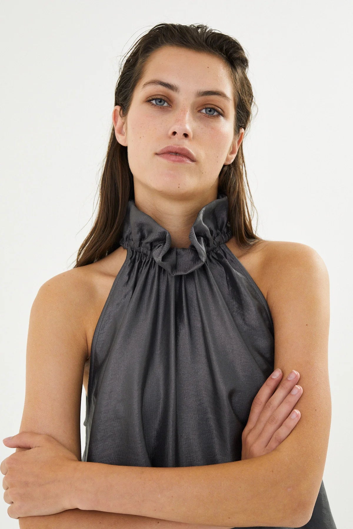 Rabens Saloner Hali Top - Gun Metal – Shop 9